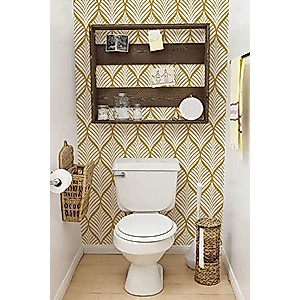 Amaowdc 17.51'' x 118''Gold Wallpaper Peel and Stick Wallpaper Modern Self Adhesive Removable Wallpaper Gold Leaf Texture Wallpaper for Home Decoration Furniture Kitchen Countertop Wall Covering