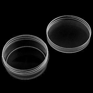 FUNSUEI 30 PCS Round Clear Plastic Bead Storage Containers, Bead Storage Containers with Lids, Cylinder Stackable Bead Containers Round Plastic Bead Organizer for Beads, Jewelry, Small Items Storing