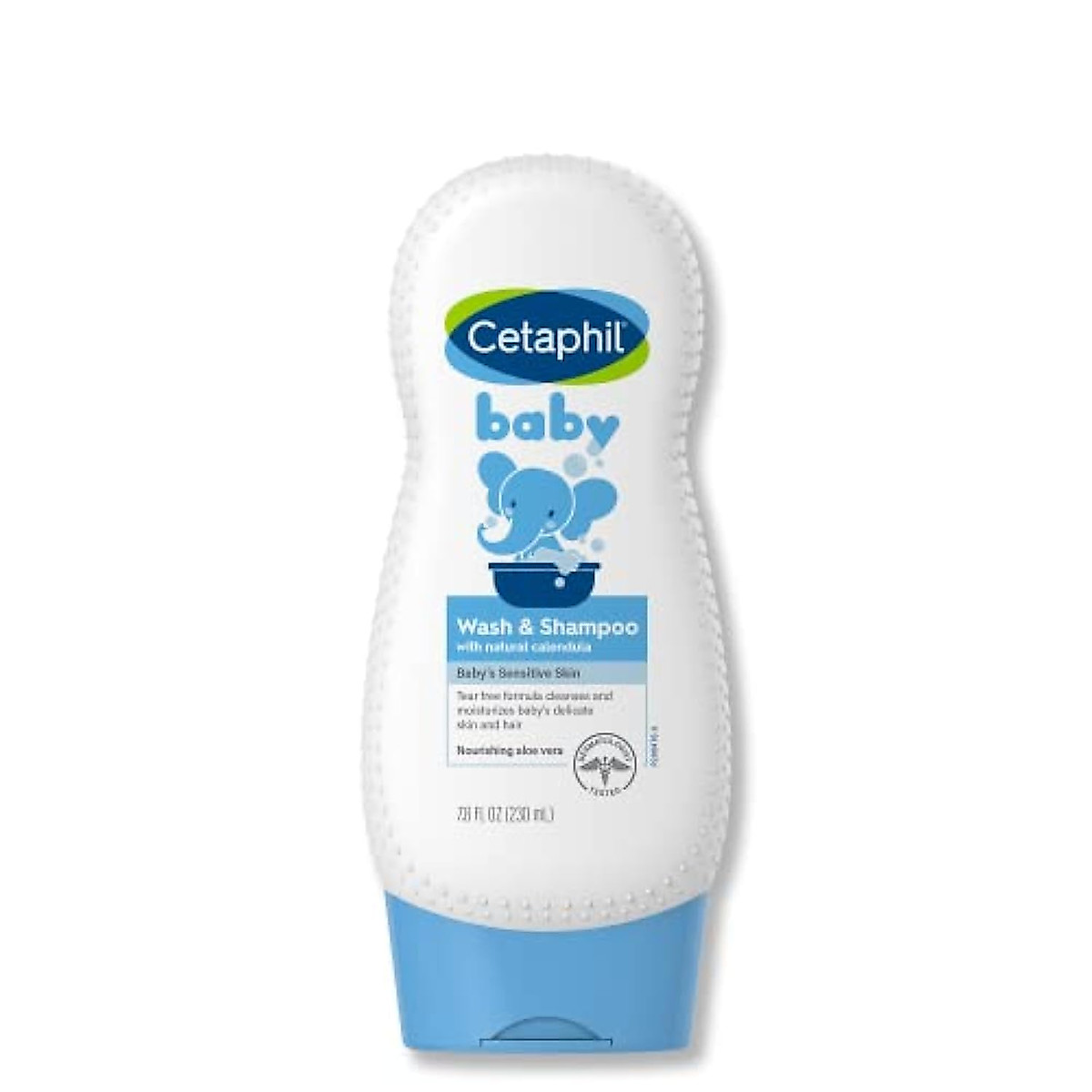 Cetaphil Baby Shampoo and Body Wash with Organic Calendula, 7.8 Fl Oz, Hypoallergenic, Tear Free, Soap Free, Ideal for Everyday Use