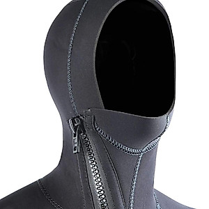 Ultra Stretch 5Mm Neoprene Wetsuit, Winter Warm Front Zip Full Body Diving Suit for Men Women-Snorkeling Scuba Diving Swimming Surfing,Men,XXL