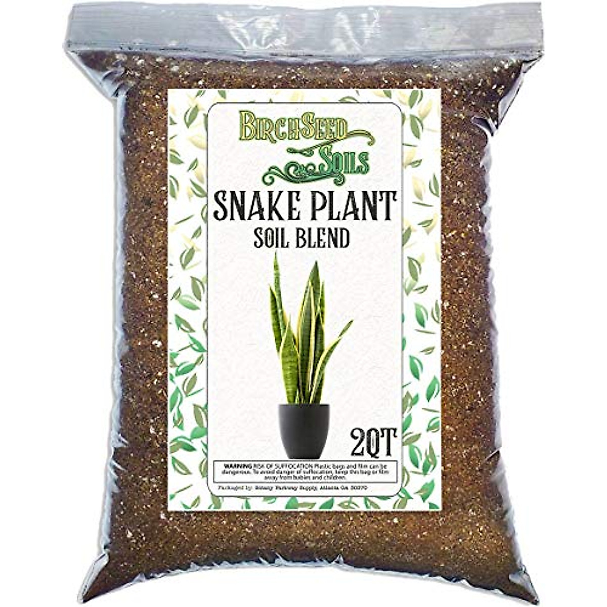 Snake Plant Soil Mix, Specially Formulated for Sansevieria Trifascatia Zeylanica Plants, 2 Quarts
