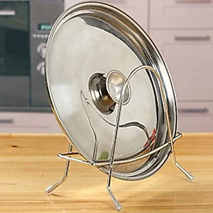 XJJZS Pan Organizer Rack Kitchen Organizer Pot Lid Holder Dishes Stand Holder for Cutting Board Cabinet Storage