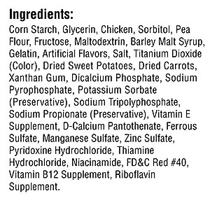 DreamBone DreamSticks, Rawhide Free Dog Chew Sticks Made with Real Chicken and Vegetables, 15 Sticks