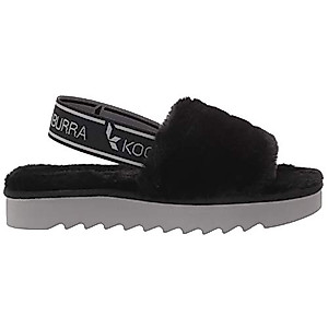 Koolaburra by UGG Women's Fuzz'n Ii Slipper, Black, 8 US