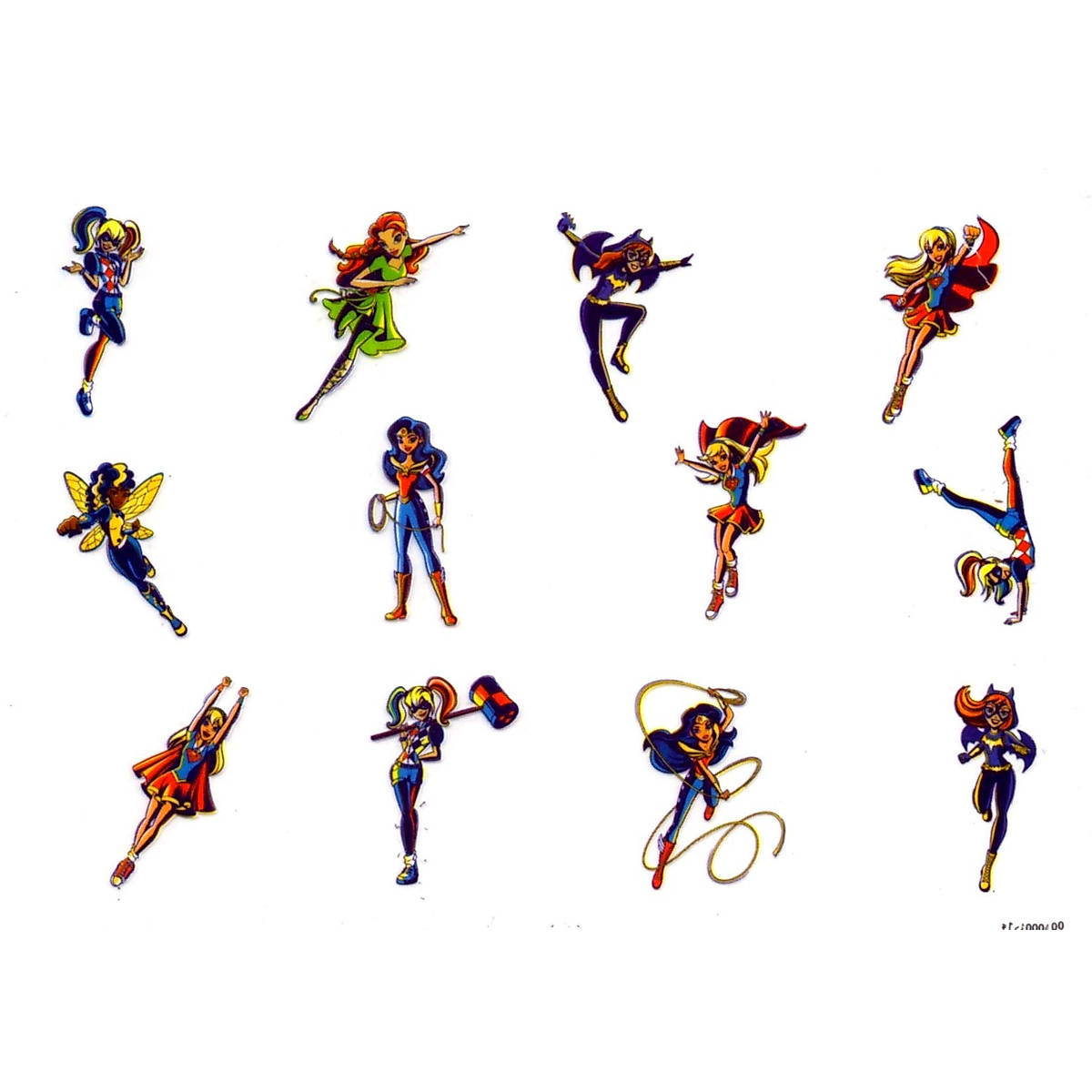 DC Super Hero Girls - 75 Assorted Temporary Tattoos