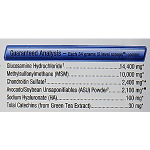 Nutramax Cosequin ASU Joint Health Supplement for Horses - Powder with Glucosamine, Chondroitin, MSM, ASU, Green Tea Extract, and Hyaluronic Acid, 1050 Grams