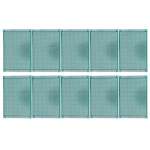 FTVOGUE 10pcs PCB Board 8x12cm, Double Side Prototype Experimental Development Plate,Development Kits and Boards
