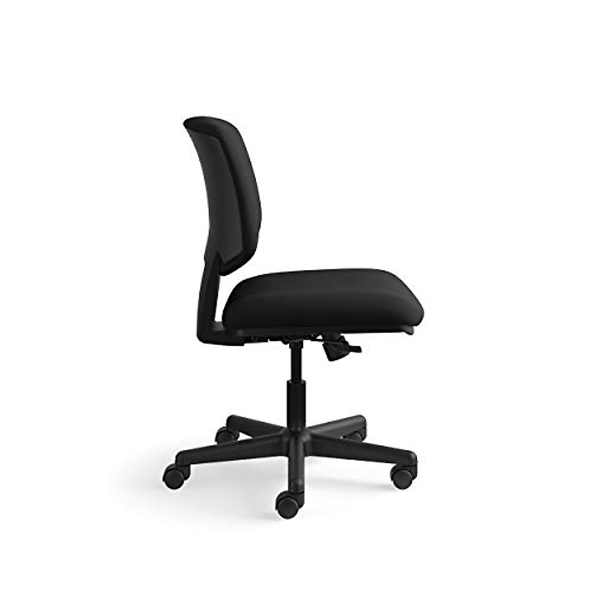 HON H5703.GA10.T Volt Task Chair - Armless Office Chair for Computer Desk, Black Fabric (H5703 )