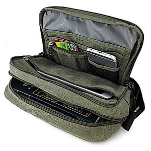 Collsants Small Vintage Canvas Crossbody Purse Travel Shoulder Bags Messenger Satchel Bag