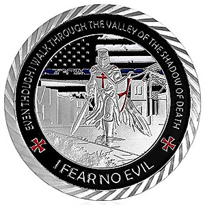 Thin Blue Line Lives Matter Police Officer Law Enforcement Challenge Coin