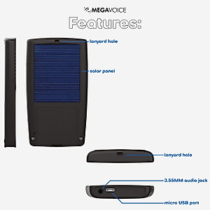 King James Version (KJV) Audio Bible Narrated by Paul MIMS on The Envoy 2S Handheld Solar Player by MegaVoice