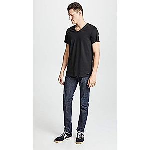 Calvin Klein Men's Cotton Classics Multipack V Neck T-Shirts, Black, X-Large