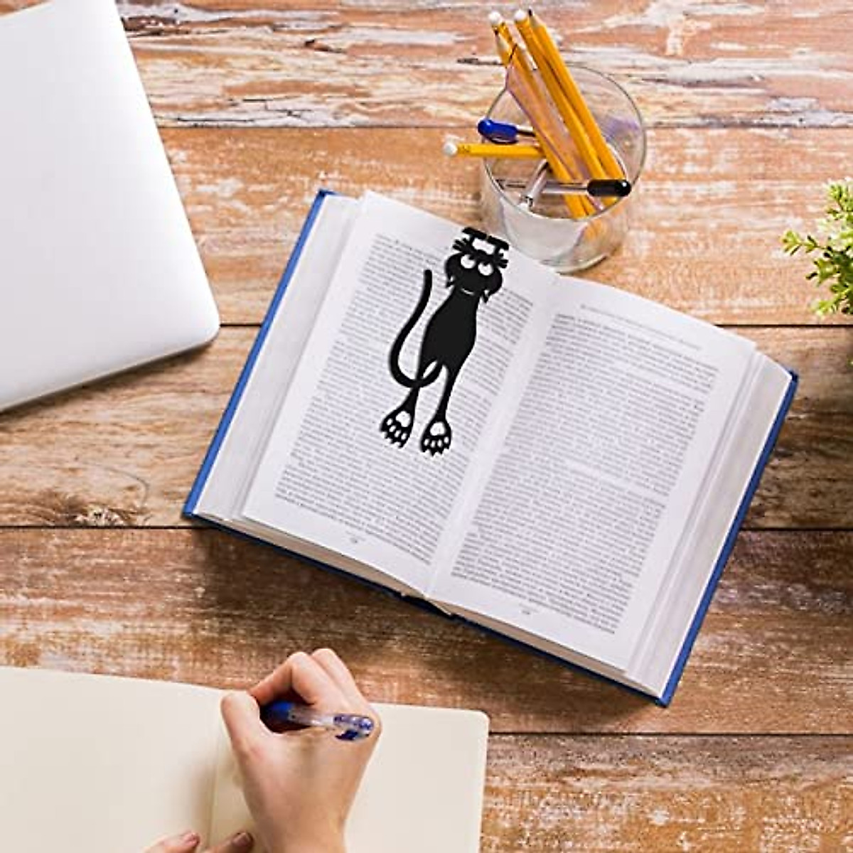 20Pcs Cat Bookmark for Men Women Book Lovers, Cute Curious Cat Paws for Locate Reading Progress, 3D PVC Cat Book Markers Cartoon Animal Book Marks for Birthday Present, Teachers Appreciation