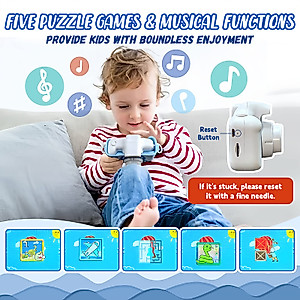 Bostra Upgrade Kids Camera for Girls/Boys, Octopus Toy Camera for Toddlers Age 3-12, Hd Kids Digital Cameras with as Birthday Christmas Festival Gifts for Boys (Blue)