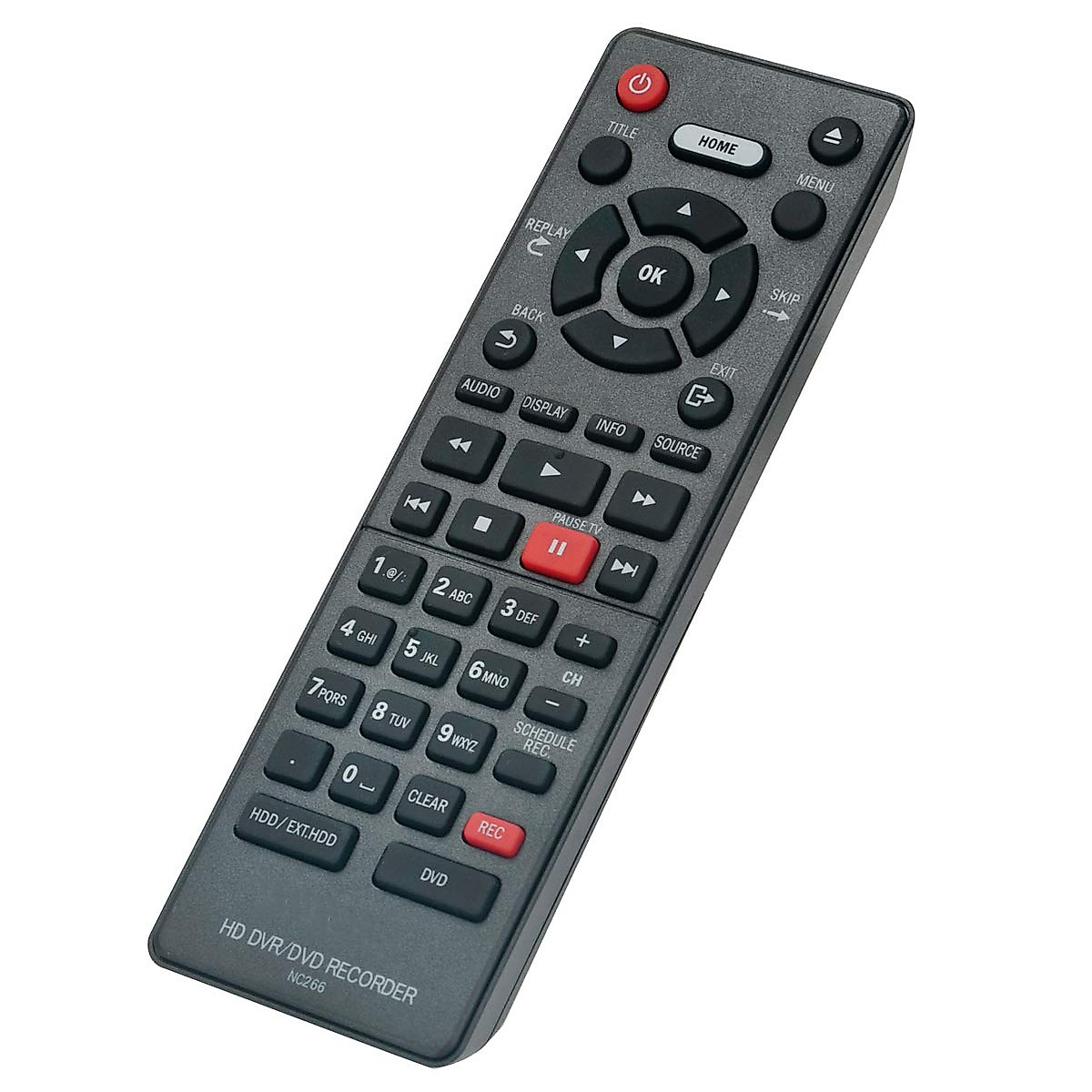NC266UH NC266 Replacement Remote Control Applicable for Magnavox HD DVR DVD Recorder MDR868H MDR868H/F7 MDR865H MDR865H/F7 MDR867H MDR867H/F7 MDR515H/F7