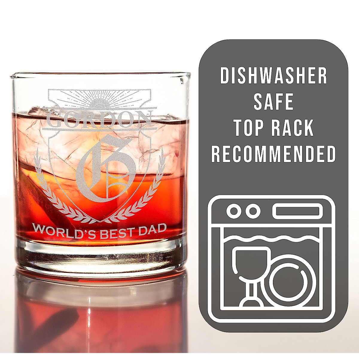 Personalized Etched 11oz Whiskey Glass - Custom Engraved Bourbon Customized Gifts for Men, Dad Scotch Drinking Birthday Glasses, Groomsmen Gifts, Liquor Cocktail Rocks Old Fashioned, Scott Monogram