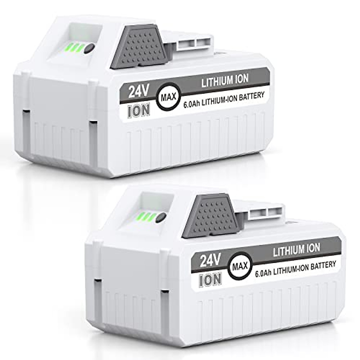 C D H 2 Packs 24V 6000mAh Replacement Battery for Snow Joe+Sun Joe 24V Lithium-iON Battery Series 24BAT-LTX/LTW/LTE/LT/XR Pro