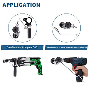 OCGIG Metal Cutting Adapter For Drill, Electric Drill Shears Attachment Cutter Nibbler, Metal Sheet Cutter Tool Adapter Is Fit For Cutting Steel, Copper, Aluminum, Iron
