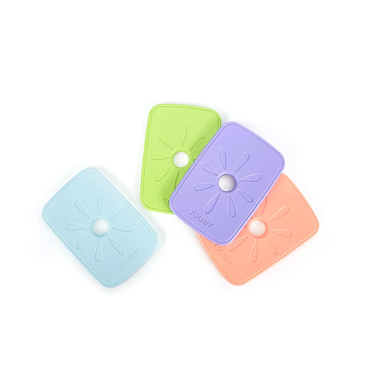 TOURIT Ice Packs for Lunch Boxes/Bags and Coolers, Lunch Box Cooler Ice Packs Reusable, Slim and Long Lasting Cool Pack for Work, Picnic or Camping