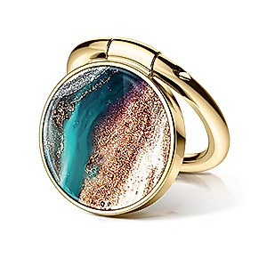 GVIEWIN Marble Bundle - Compatible with Samsung Galaxy S23 Ultra 6.8 Inch [No Built-in Screen Protector] + Phone Ring Holder (Dreamland River/Purple) (2 Items Bundle)