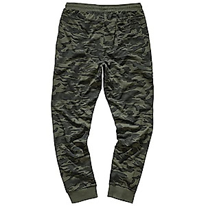 JP 1880 Menswear Big & Tall Plus Size L-8XL Camo Print Pajama Pants olive XXXXX-Large 809018440