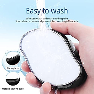 SUNFEXOY Crystal Hair Eraser,Portable Crystal Hair Remover for Women and Men Painless Exfoliation Magic Hair Eraser Hair Removal for Women Soft Smooth Silky Shiny Skin Hairo(Rose)