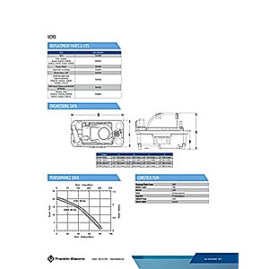 Little Giant VCMX-20ULST 115 Volt, 1/30 HP, 84 GPH Automatic Condensate Removal Pump, 6-Ft. Power Cord, Safety Switch, 20-ft. 3/8-inch Tubing, Blue, 554550