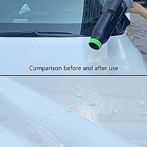 Karbay Stubby Car Drying Nozzle (8" Long) Compatible with Most EGO 530, 575, 580, 615, 650, 765 Leaf Blowers, Included Green Protective Silicone Band.