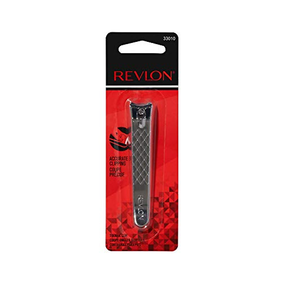Nail Clipper by Revlon, Nail Care Tools, Curved Blade & Foldaway Nail File for Trimming & Grooming, Easy to Use (Pack of 1)