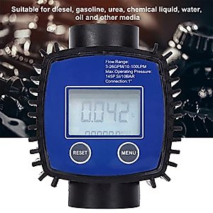 Digital Display Meter, High Accuracy Water Flowmeter for 1in Internal Thread for Various Media
