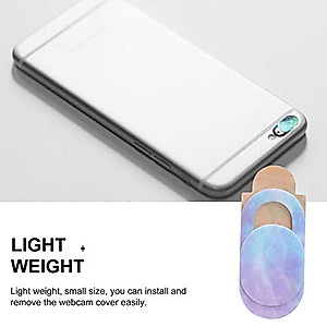 SOLUSTRE 30 pcs Phone Patch Smartphone Hacker Starry Color Design Sky Pad Protector Desktop Thin Ultra Webcam Anti-Hacker Pattern Prevention Cover Tablet Web Computer for Slide