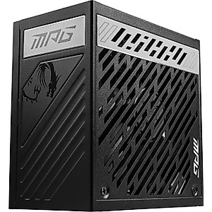 MSI MPG A1000G Gaming Power Supply - 80 Plus Gold Certified 1000W - 0% RPM Mode - Fully Modular - 100% Japanese 105°C Capacitors - Compact Size - ATX PSU