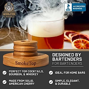 SmokeTop Cocktail Smoker Kit, Torch, 90ML Butane, 4 Pack (Cherry, Hickory, Maple, and Oak) Wood Chips - Cocktail Smoker Kit & Chips