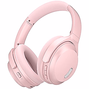 HROEENOI Active Noise Cancelling Headphones, Bluetooth Headphones with 40H Playtime, Hi-Res Audio, Connect to 2 Devices