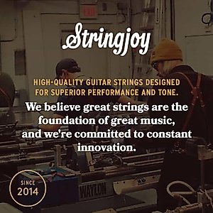 Stringjoy BR1046 Broadways Electric Pure Nickel Guitar Strings, 10-46 Classic Light Gauge, Durable, Guitar Strings for Enhanced Tone & Smooth Play, Electric Guitar Strings 6 String Set