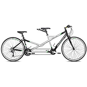 Giordano 700c Duetto Tandem Road Bike, Silver, Medium Large, (92700)