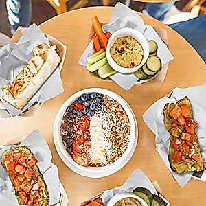 2 Ply White Lunch Napkins Disposable Four Fold Luncheon Paper Napkins 12.9" X 12.9" unfolded 100 Count every day use RosyDecor