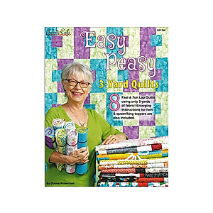 Fabric Cafe Easy Peasy 3-Yard Quilts Bk 3 (FBC031740) , Brown