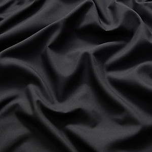 Nestl Microfiber King Pillowcase, 2 - 1800 Thread Count, Soft, Wrinkle Free, Fade Resistant, Envelope Closure, Set of 2, Black, 20x40 Inches