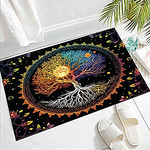FANGER Mushroom Skull Sun Moon Butterfly Area Rug Living Room Bedroom Dining Home Office Soft Rugs Carpets