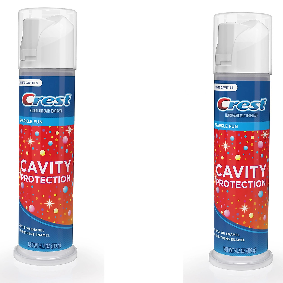 Crest Kids Sparkle Fun Toothpaste Pump 4.2 oz. (Pack of 2)
