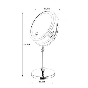 DITUDO Mirrors Lighted Makeup Mirror Vanity Makeup Mirror,Magnification Eye Makeup Mirror,Touch Screen Adjustable Light, Vanity Mirror