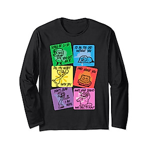 Disney Pixar Inside Out Valentine's Cards Long Sleeve Tee Long Sleeve T-Shirt