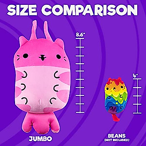 Cats vs Pickles - Jumbo - Gumbo - 8" Super Soft and Squishy Bean-Filled Weighted Stuffed Animals - Great for Kids, Boys, & Girls - Collect as Desk Pets, Fidget Toys, or Sensory Toys. (V1067)