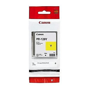 Canon PFI-120Y Pigment Yellow Ink Tank 130ml in Retail Packaging