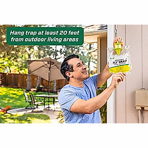 RESCUE! Outdoor Disposable Hanging Fly Trap - 2 Traps