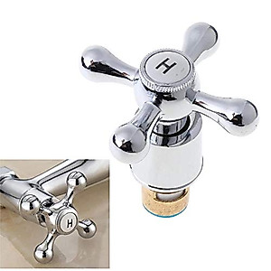 NPQPNAFC Hook Holder,Shower Bracket 1Set Copper Cross Handle Bath Sink Faucet Handle for Kitchen Bathroom Accessory Bracket