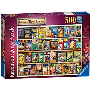 Ravensburger Vintage Travel Guides 500 Piece Jigsaw Puzzle for Adults & for Kids Age 10 and Up