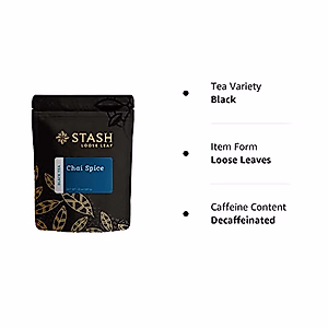 Stash Tea Chai Spice Premium Loose Leaf Black Tea, 3.5 Ounce