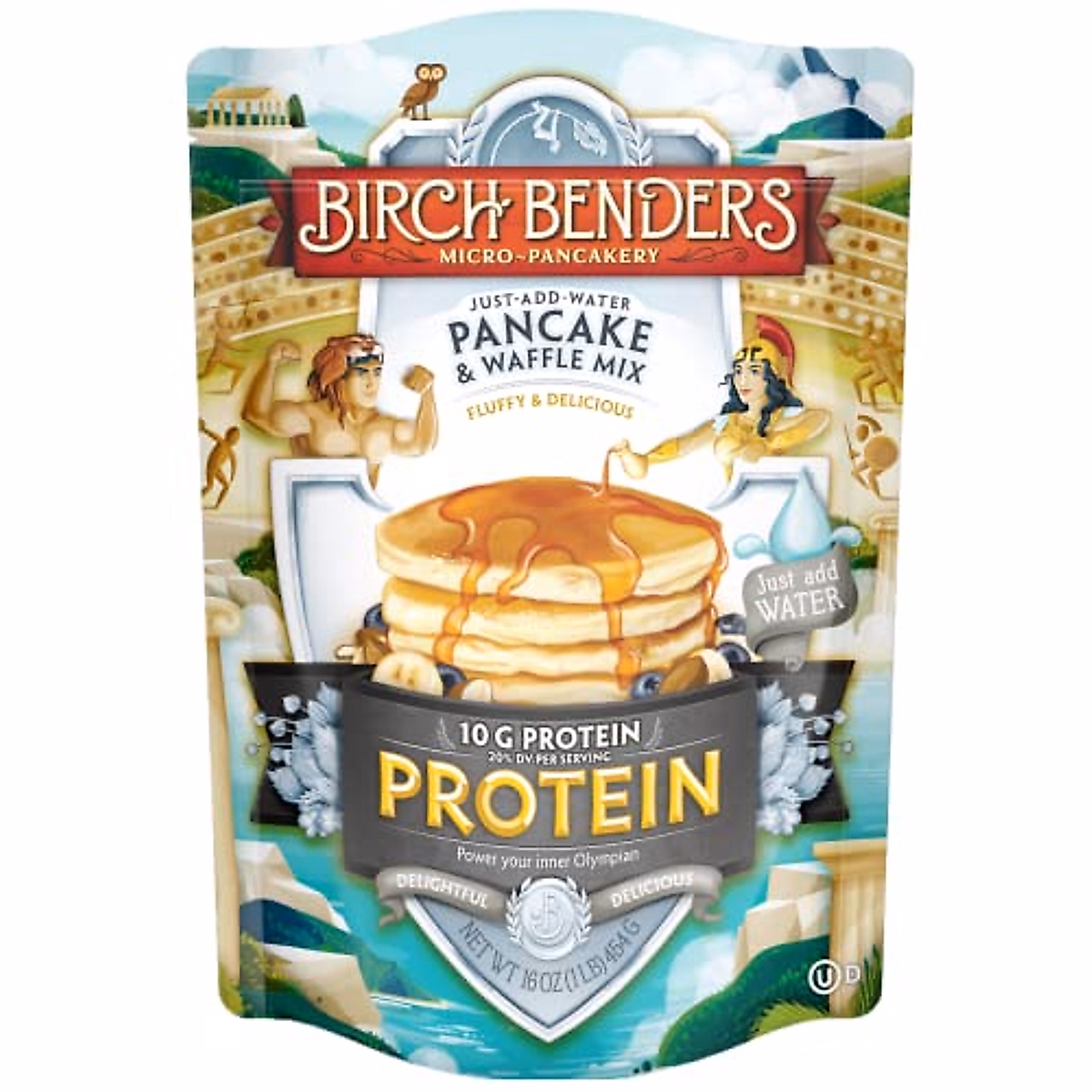 Birch Benders Pancake and Waffle Mix with Whey, Protein, 16 Oz